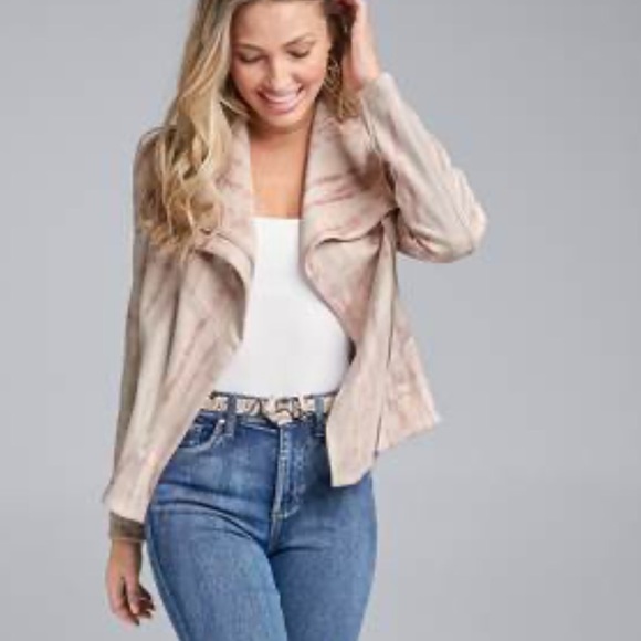 VENUS | Jackets & Coats | Venus Tie Dye Fauxsuede Jacket M | Poshmark